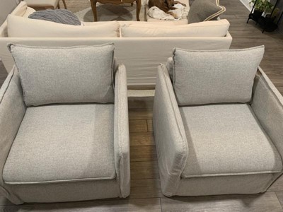 Berea Slouchy Lounge Chair With French Seams - Threshold™ : Target
