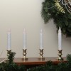 Northlight Set Of 4 White And Gold Led C5 Flickering Christmas Candle ...