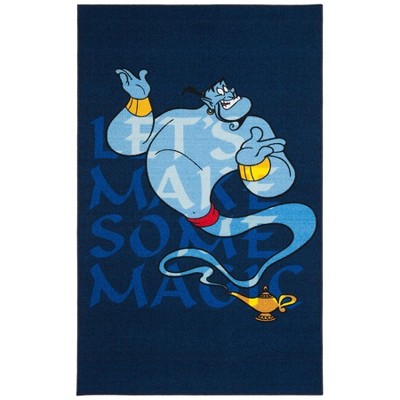 Disney Aladdin Rugs Dsn533 Power Loomed Accent Rug - Blue/light Blue ...