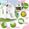 BATHWA 101.6" x 70" x 97" 6-in-1 Pure White Inflatable Bounce House for ...
