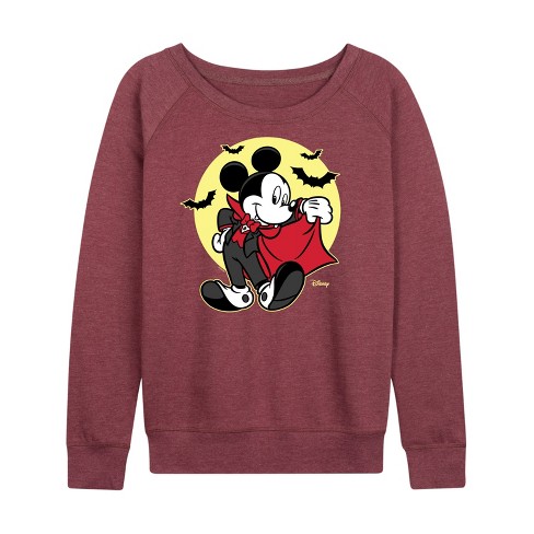 Women's Disney Mickey Vampire Lightweight French Terry Slouchy ...
