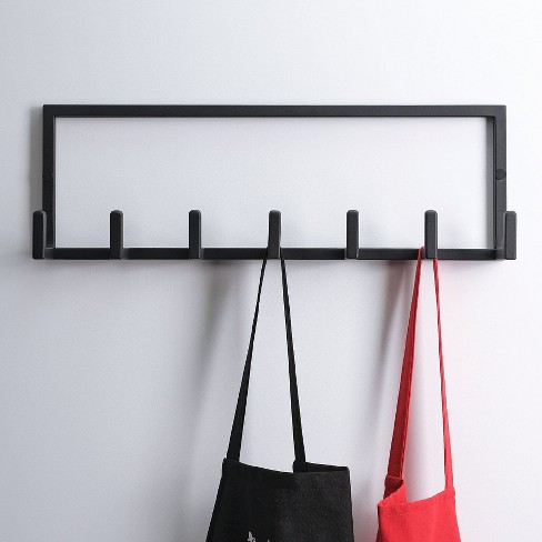 Metal Coat Rack Wall Mounted – Multi-hook Hanging Rack For Coats, Bags ...