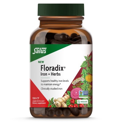 Floradix By Salus Iron & Herbs - Liquid Herbal Supplement For Energy ...