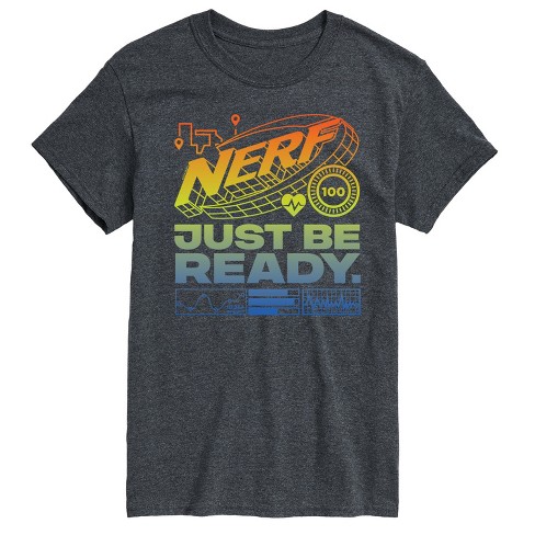 Men's Nerf Just Be Ready Rainbow Gradient Logo Short Sleeve Graphic T ...