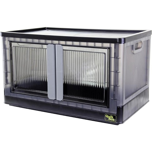 Dbest Products Quik Box Stackable Storage Bins With Doors Collapsible ...