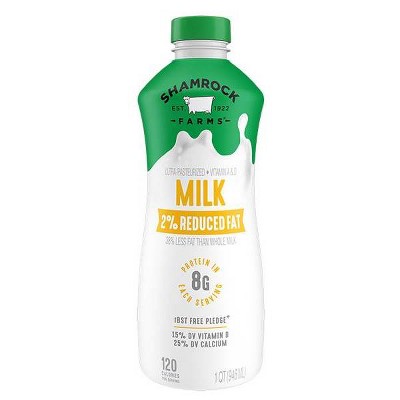 Shamrock Farms 2% Milk - 1qt : Target