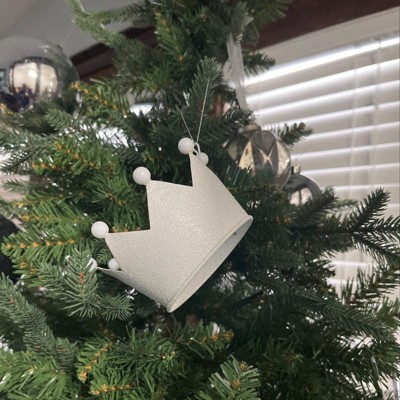 Metal Glitter Crown Christmas Tree Ornament Gold - Wondershop™ : Target