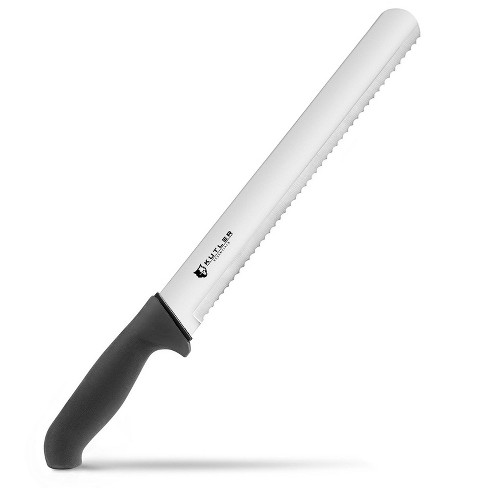 Kutler Professional 10-inch Stainless Steel Bread Knife And Cake Slicer ...
