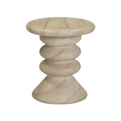 TOV Furniture Hyre Indoor/Outdoor Concrete Side Table in Faux ...