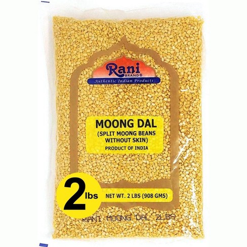 Moong Dal (split Moong Beans Skinless) - 32oz (2lbs) 908g - Rani Brand Authentic Indian Products ...
