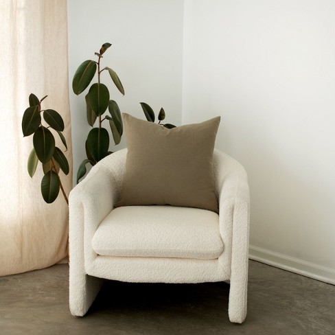 20" X 20" French Linen Pillow With Removable Sham - Moss | Bokser Home ...