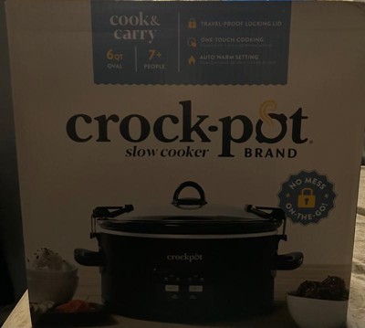 Crock-pot 6qt Cook & Carry One Touch Programmable Slow Cooker Matte ...
