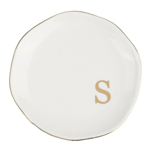 Unique Bargains Ceramic White Decorative Jewelry Tray S : Target