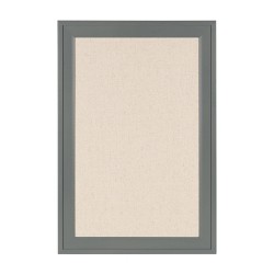 18" X 27" Macon Framed Linen Fabric Pinboard White - Kate And Laurel ...