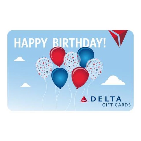 Delta Airlines Bday $50 Gift Card (email Delivery) : Target