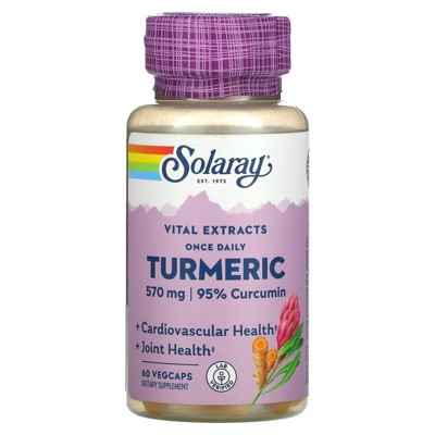Solaray Once Daily, Turmeric, 570 Mg, 60 Vegcaps : Target