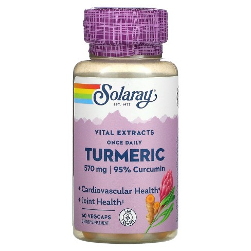Solaray Once Daily, Turmeric, 570 Mg, 60 Vegcaps : Target