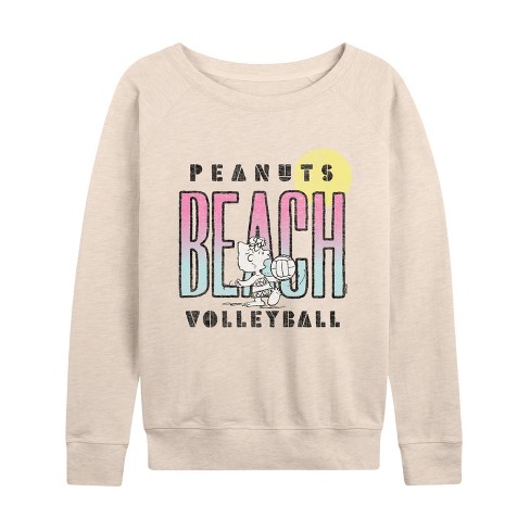 Women's Peanuts Sally Brown Beach Volleyball Graphic French Terry ...