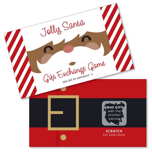 Big Dot Of Happiness Jolly Santa Claus - Christmas Party Game Scratch ...