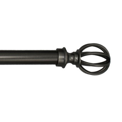 Linen Avenue Cylinder Single Window Curtain Rod Set, 48 To 86-inch ...