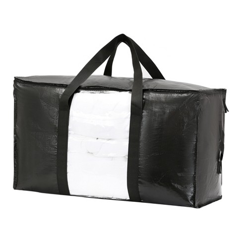 Regalwoven Clothes Storage Storage Bags Moving Bags With Handles Black ...