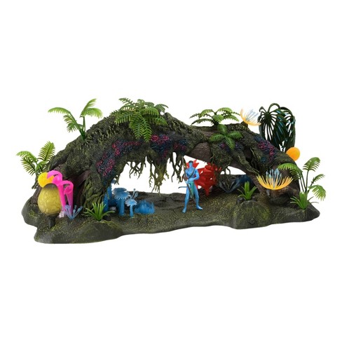 Mcfarlane Toys Avatar Omatikaya Rainforest With Jake Sully Figure : Target