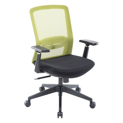 Leisuremod Ingram Mesh Office Chair With Seat Cover In Green-green : Target