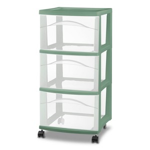 3 Drawer Medium Cart Versatile Green - Brightroom™ : Target