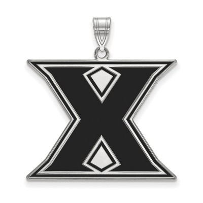 Black Bow Jewelry Sterling Silver Xavier Musketeers Ncaa Extra Large ...
