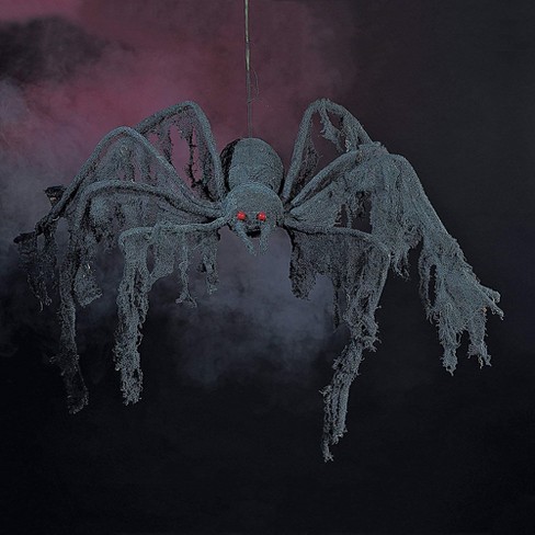 Fun Express Black Creepy Cloth Foam Spider : Target