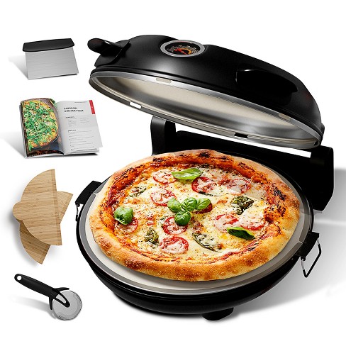 Joytable Electric Pizza Oven Indoor, 12 Inch Portable Stone Pizza Oven ...