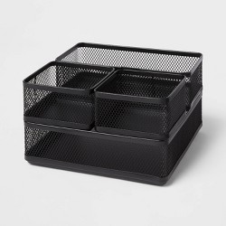 Mesh Waste Basket Black - Brightroom™ : Target