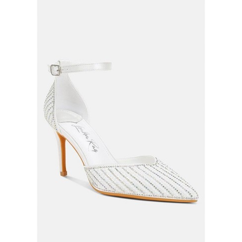 Wanda Pearls & Sequins Embellished Stiletto Sandals : Target