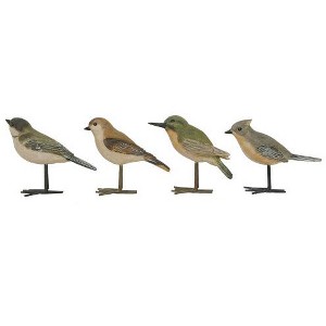 Storied Home Resin Birds with Metal Feet (Set of 4 Styles) : Target