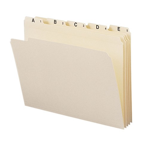 Smead Indexed File Folder Set, Alphabetic (a-z) Folders, Reinforced 1/5 ...