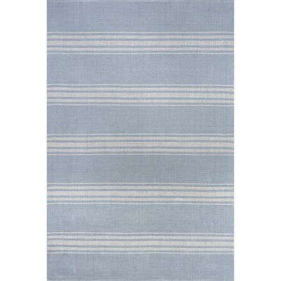 Lauren Liess X Rugs Usa - Bergamot Striped Cotton Indoor Area Rug, 8' X ...