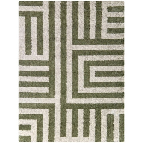 Balta Rugs 5'3"x7' Cantor Abstract Teen Rug Green : Target