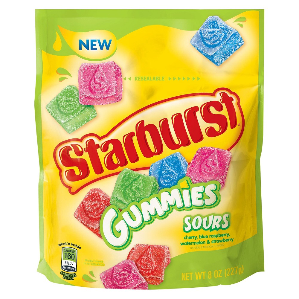 UPC 022000135551 - Starburst Sours Gummies Candy, 8 oz | upcitemdb.com