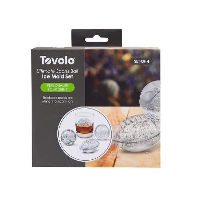 Tovolo Set Of 4 Football Basketball Soccer Baseball Ice Molds : Target