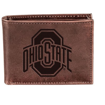 Evergreen Ohio State University Crazy Horse Collection Bi-fold Wallet ...