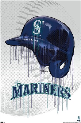 Trends International Mlb Seattle Mariners - Drip Helmet 22 Framed Wall ...