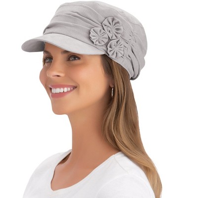 Collections Etc Stylish And Comfortable Floral Embellished Hat No Size ...