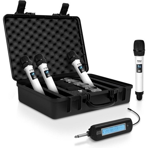 Pyle 4 Channel Wireless Microphone System - White : Target
