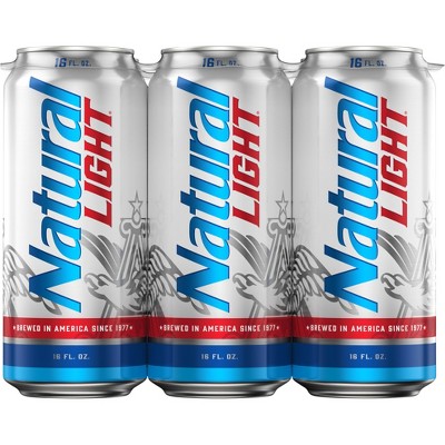 Natural Light Beer - 6pk/16 Fl Oz Cans : Target