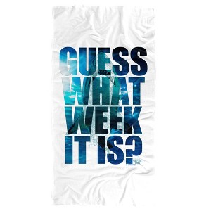 Shark Week: Television Series Guess What Week It Is 30" x 60" Beach ...