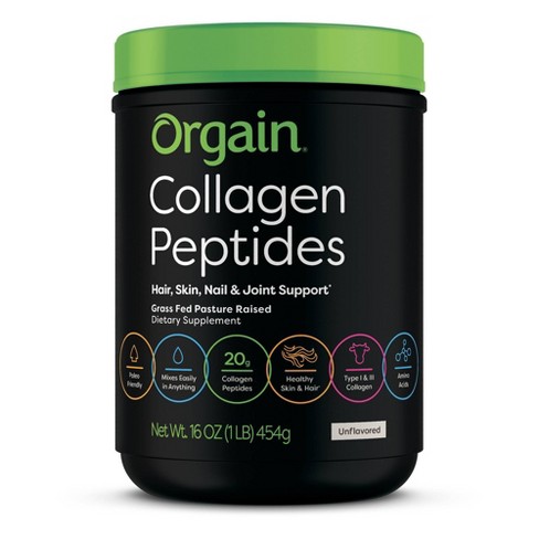 Orgain Collagen Peptide Powder - 16oz : Target