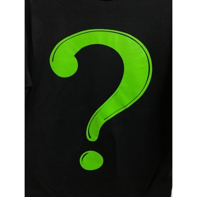 Batman Riddler Logo Men's Black T-shirt : Target