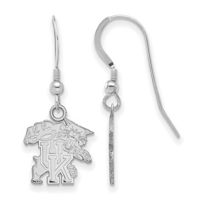Black Bow Jewelry Sterling Silver Kentucky Wildcats NCAA Dangle Earring ...