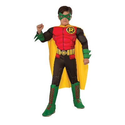 Rubie's Boys' DC Comics Deluxe Photo-Real Muscle Chest Robin Costume ...
