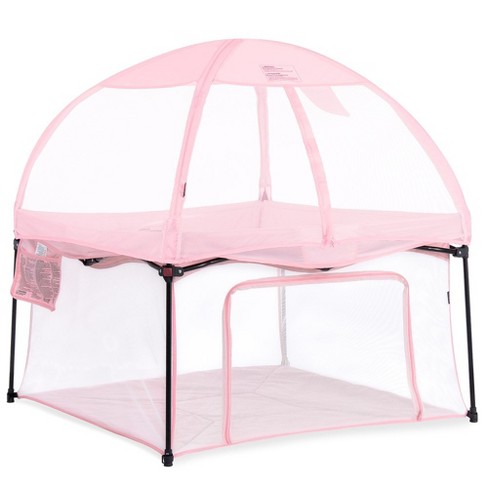 Dream On Me Ziggy Square Playpen With Canopy, Pink : Target